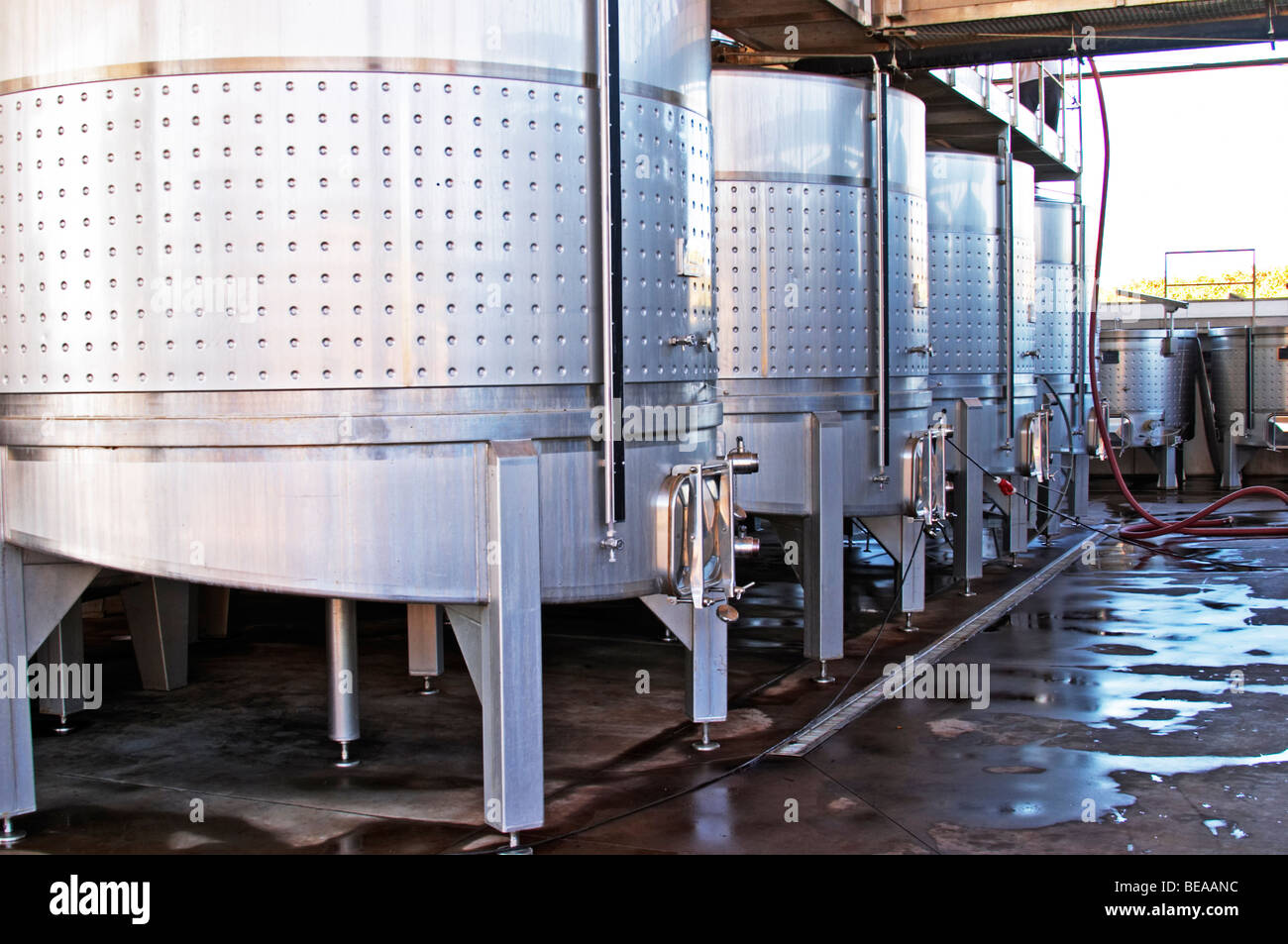 tanks with cooling coils herdade de sao miguel alentejo portugal Stock ...