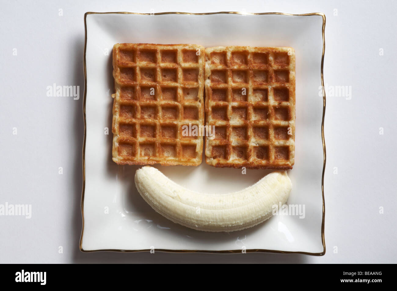 Smiley face waffles hi-res stock photography and images - Alamy