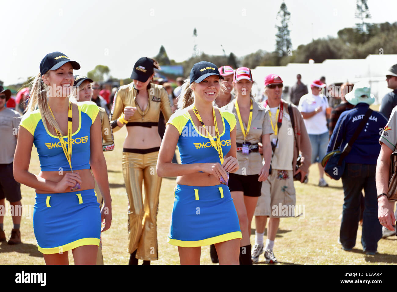 Motorsport: Rally Australia 2009/Promotion girls at WRC rally event in ...