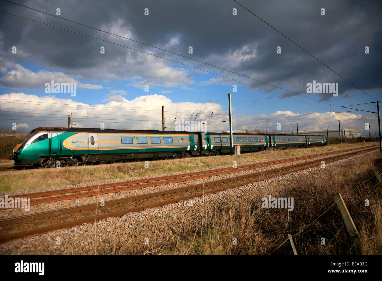 Hull Trains 222 class High Speed Diesel Unit East Coast Main Line ...