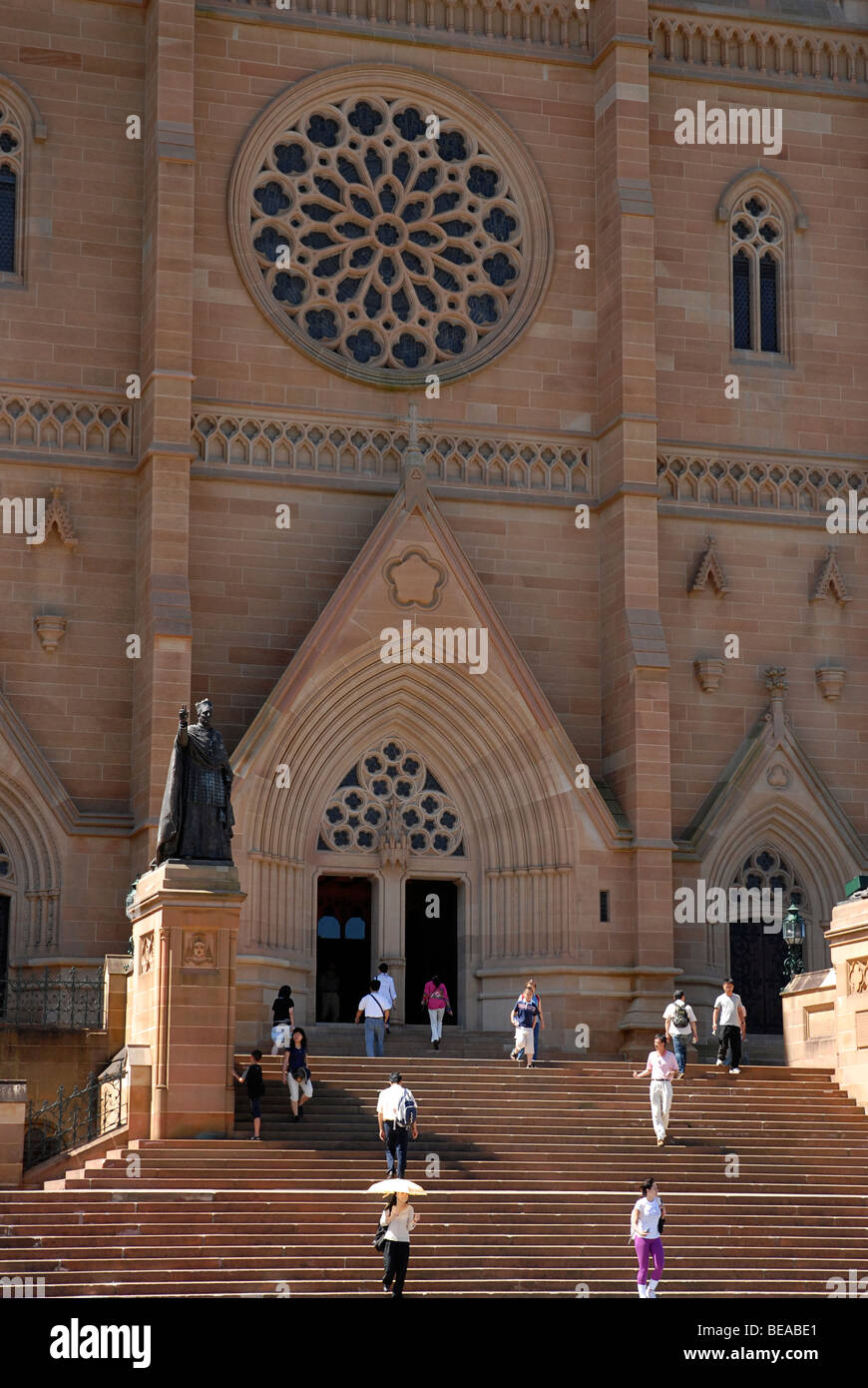 St Marys Cathedral steps, Sydney, Australia Stock Photo - Alamy