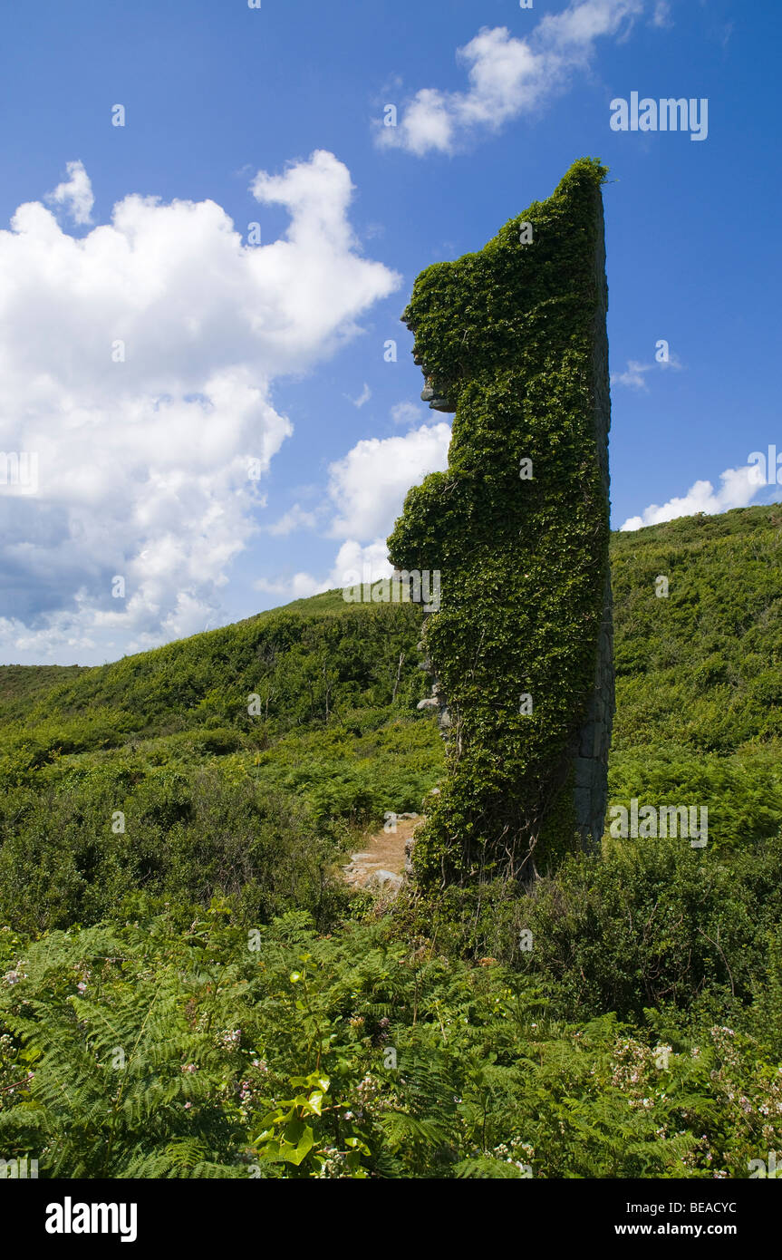 dh LITTLE SARK SARK ISLAND Silver mine building ruins Stock Photo - Alamy