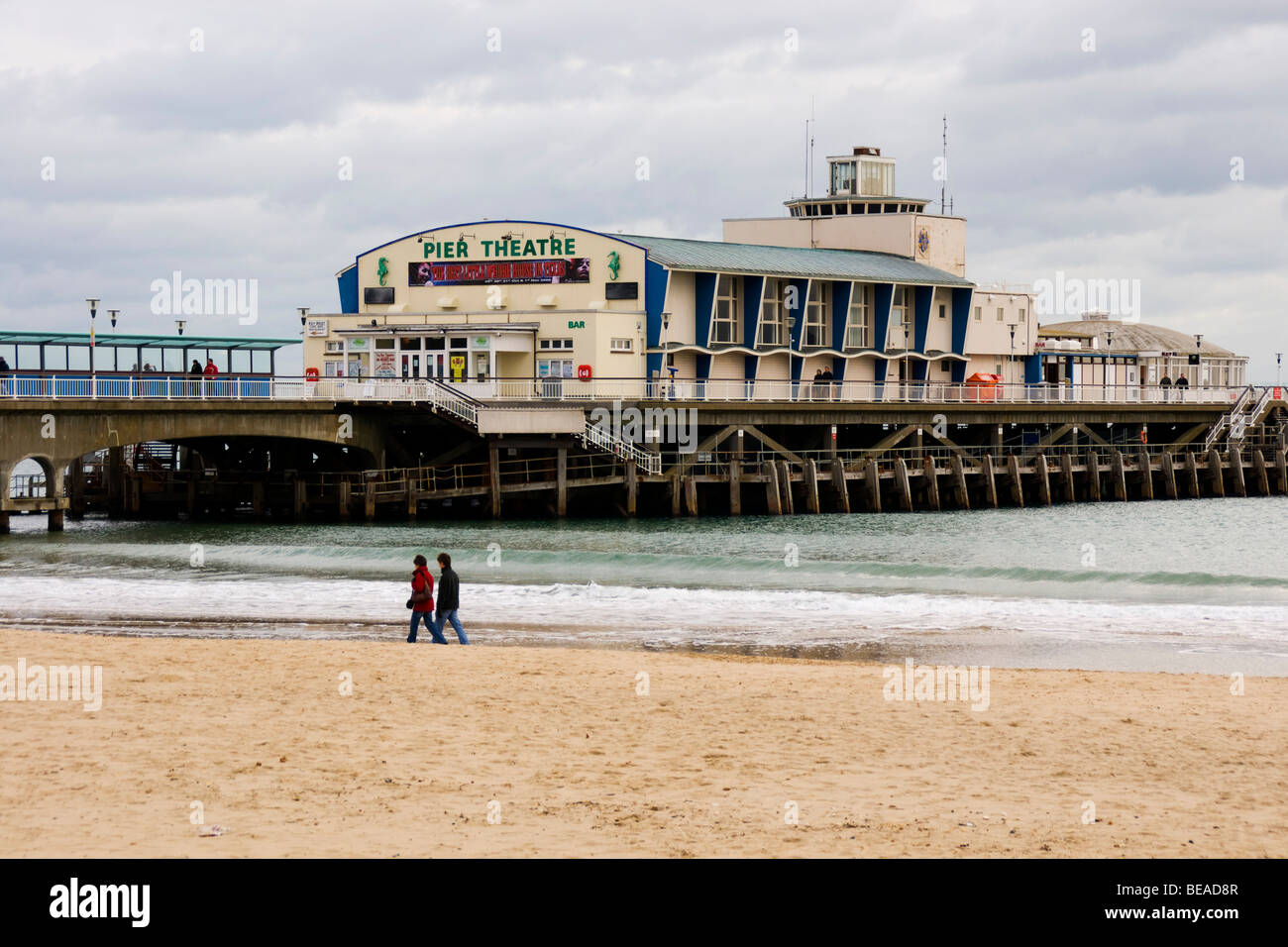 Pier at Bournemouth Beach Stock Photo - Alamy