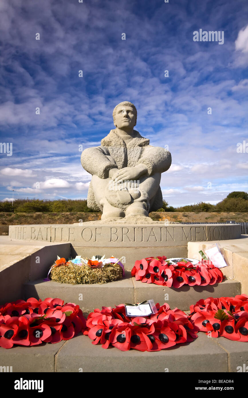 Battle of Britain Memorial at Capel-le-Ferne Kent Stock Photo - Alamy