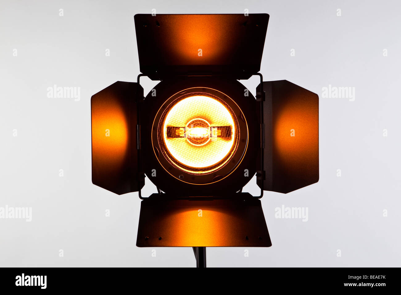 An illuminated spotlight Stock Photo - Alamy