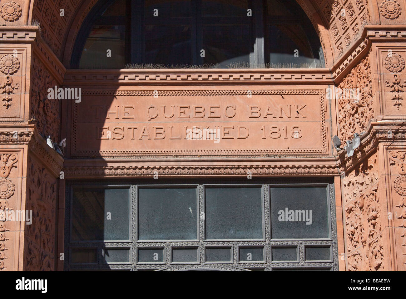 Quebec Bank in Old Montreal Canada Stock Photo - Alamy