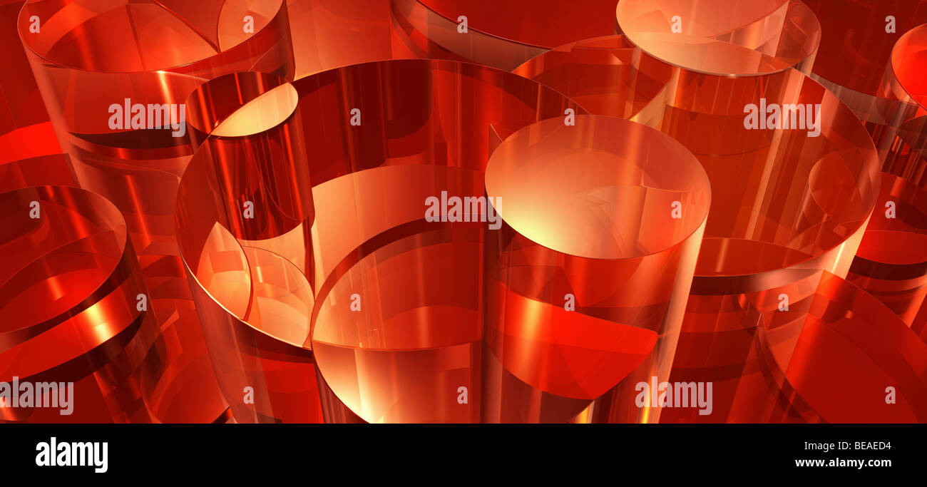Red abstract shapes Stock Photo - Alamy