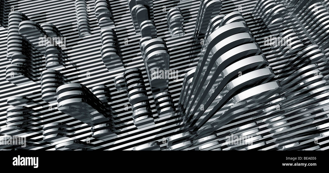 Abstract shiny silver shape hi-res stock photography and images - Alamy