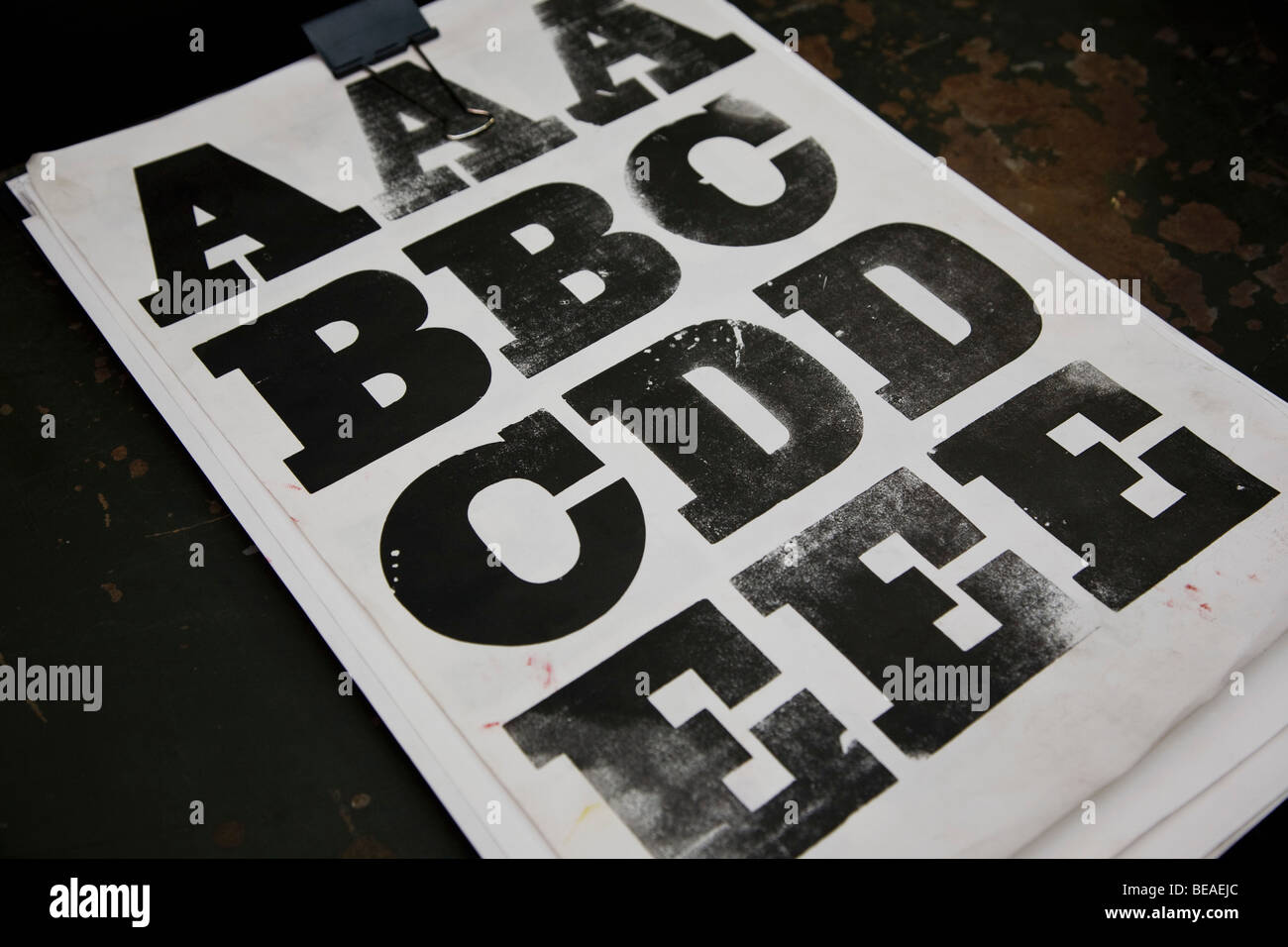 Stack of posters hi-res stock photography and images - Alamy