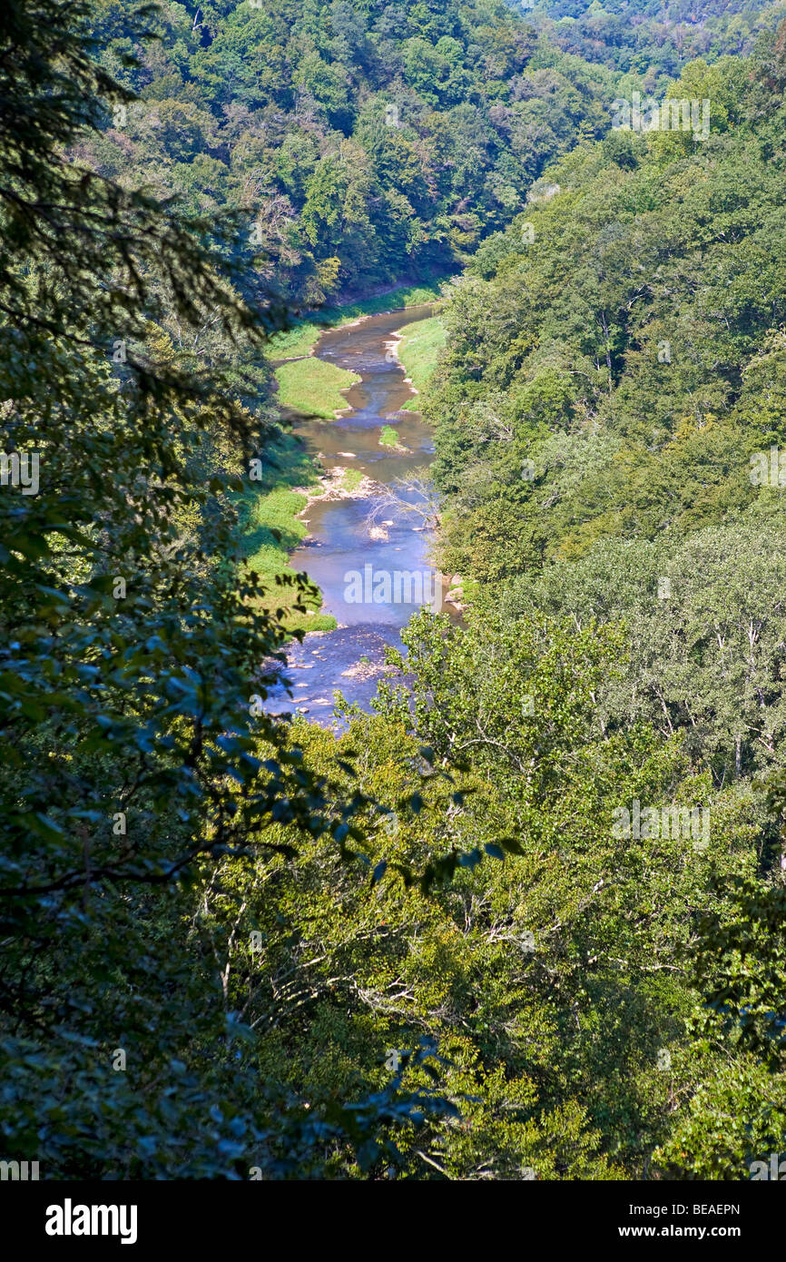 Falling Water River below Burgess Falls State Park near Cookeville in ...
