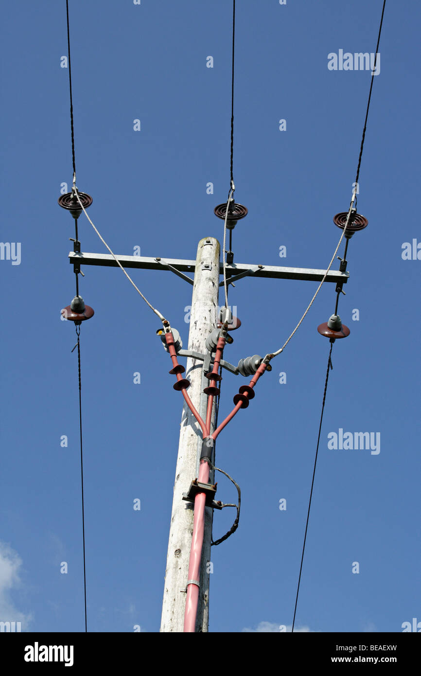 Rural Electricity power transmission line in England National grid ...