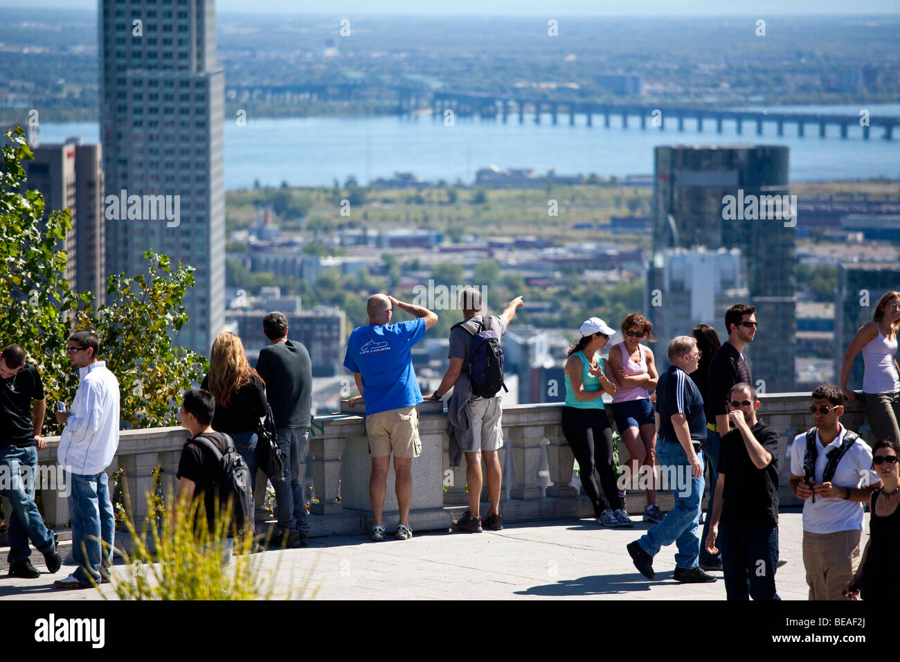 View from Mont Royal Montreal Canada Stock Photo - Alamy