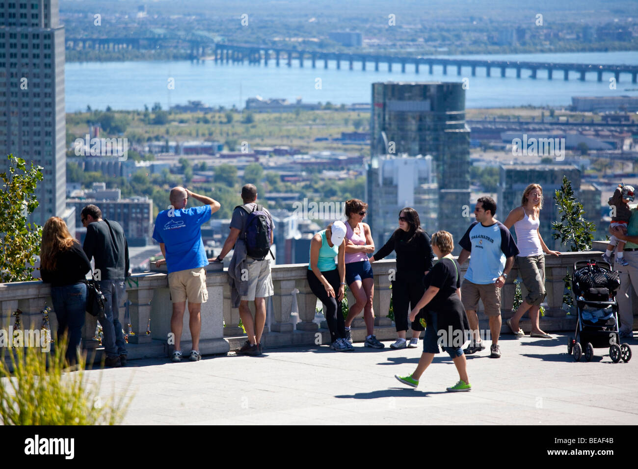 View from Mont Royal Montreal Canada Stock Photo - Alamy