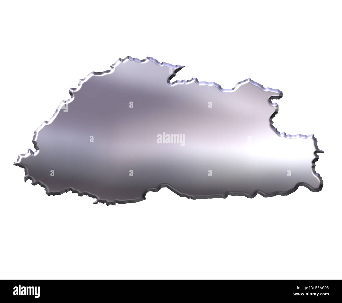 Map of bhutan hi-res stock photography and images - Alamy