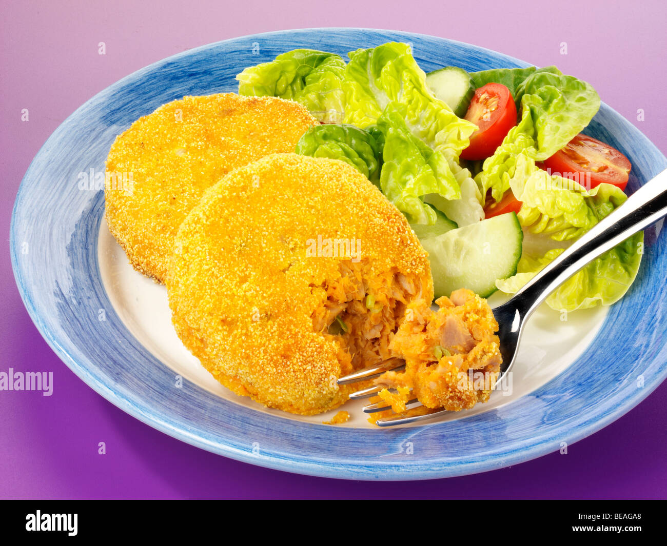 Breaded fish cake hi-res stock photography and images - Alamy
