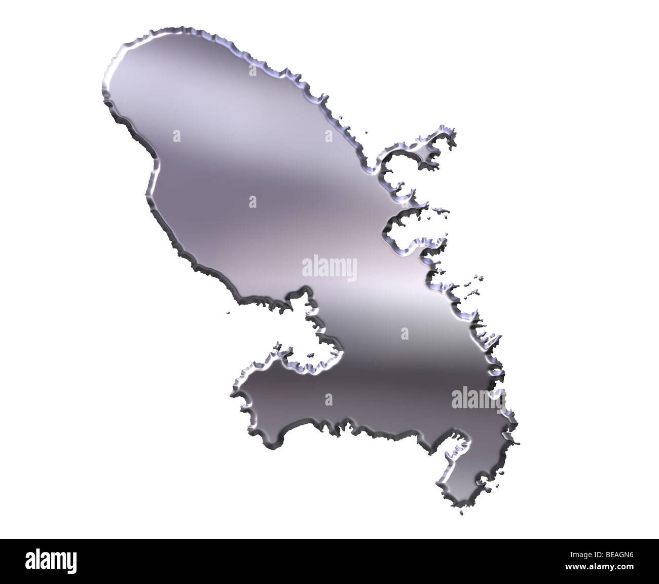 Martinique map hi-res stock photography and images - Alamy