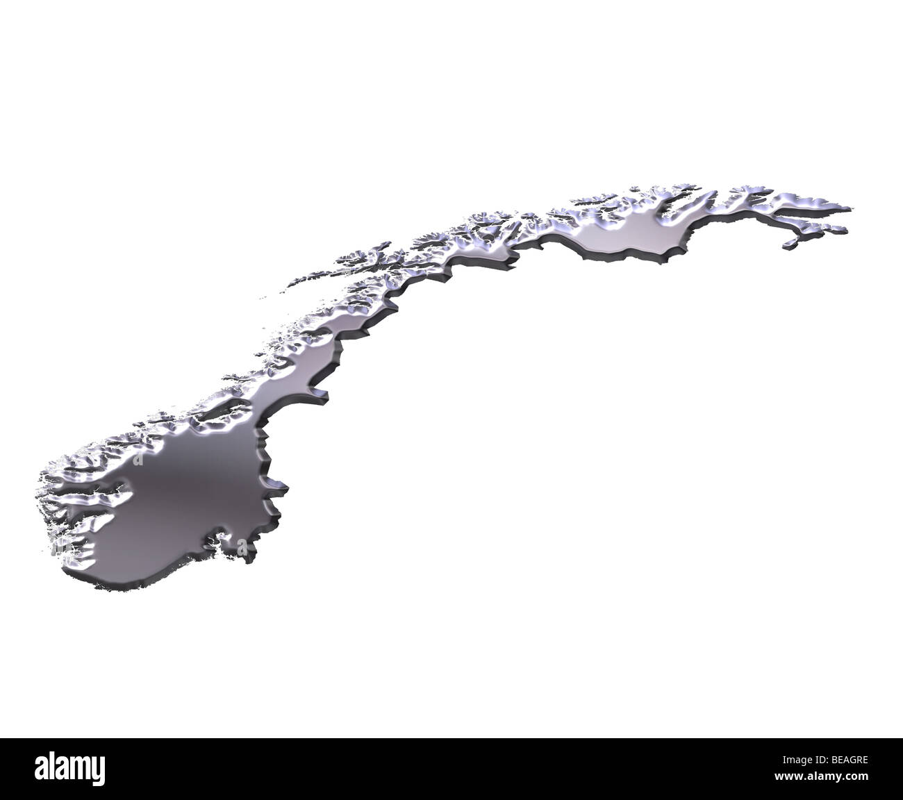 Norway 3d Silver Map Stock Photo Alamy norway-3d-silver-map-stock-photo-alamy