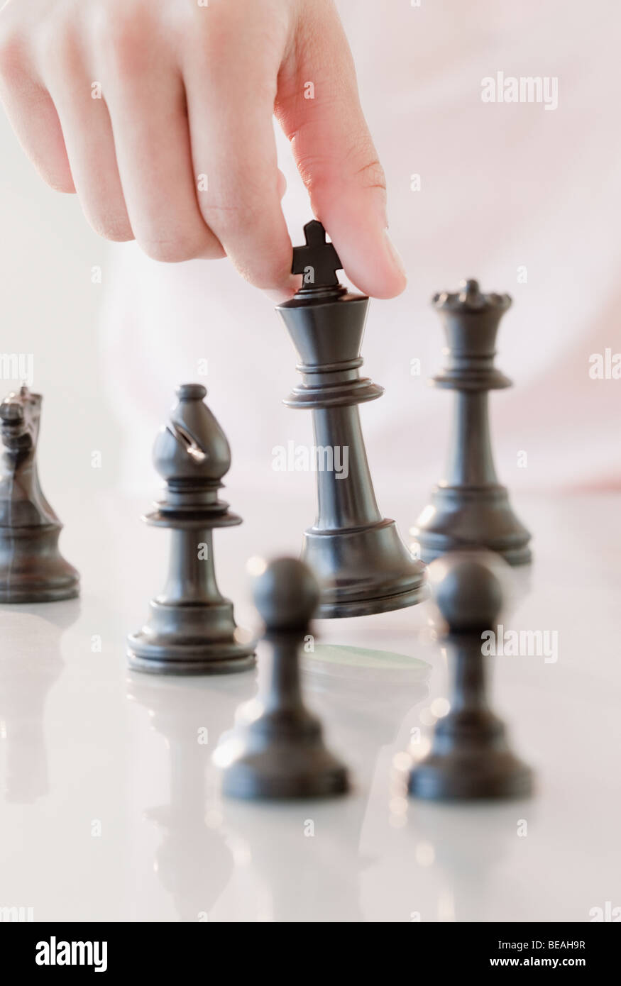 Human Hand Moving King Chess High Resolution Stock Photography and ...