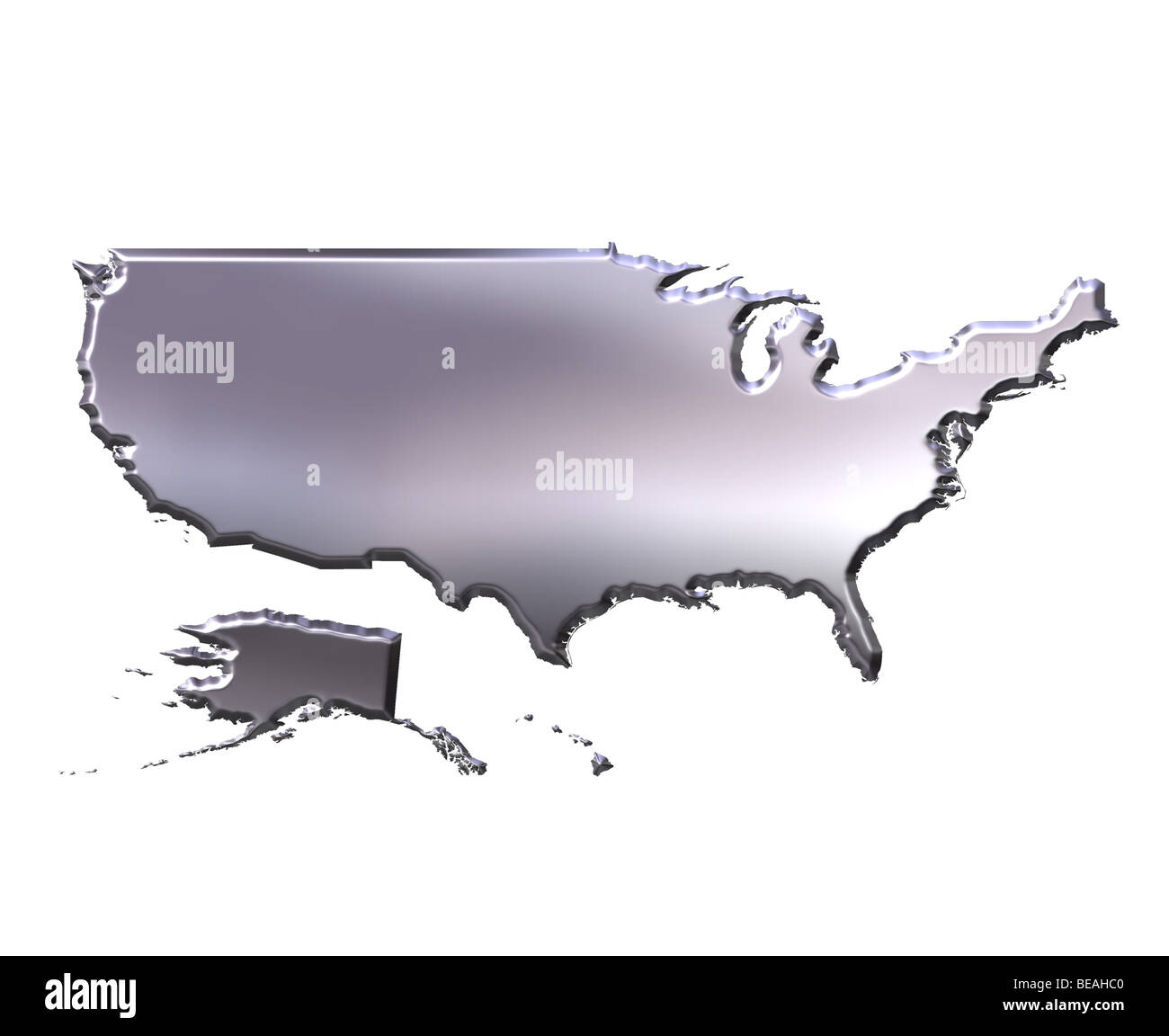 Usa map states hi-res stock photography and images - Alamy