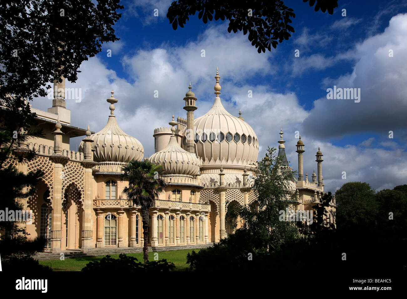 Daytime Royal Pavilion Palace Brighton City East Sussex County England ...