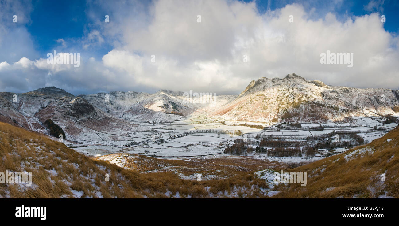 Langdale Pikes from Side Pike, Lake District, Cumbria, England Stock ...