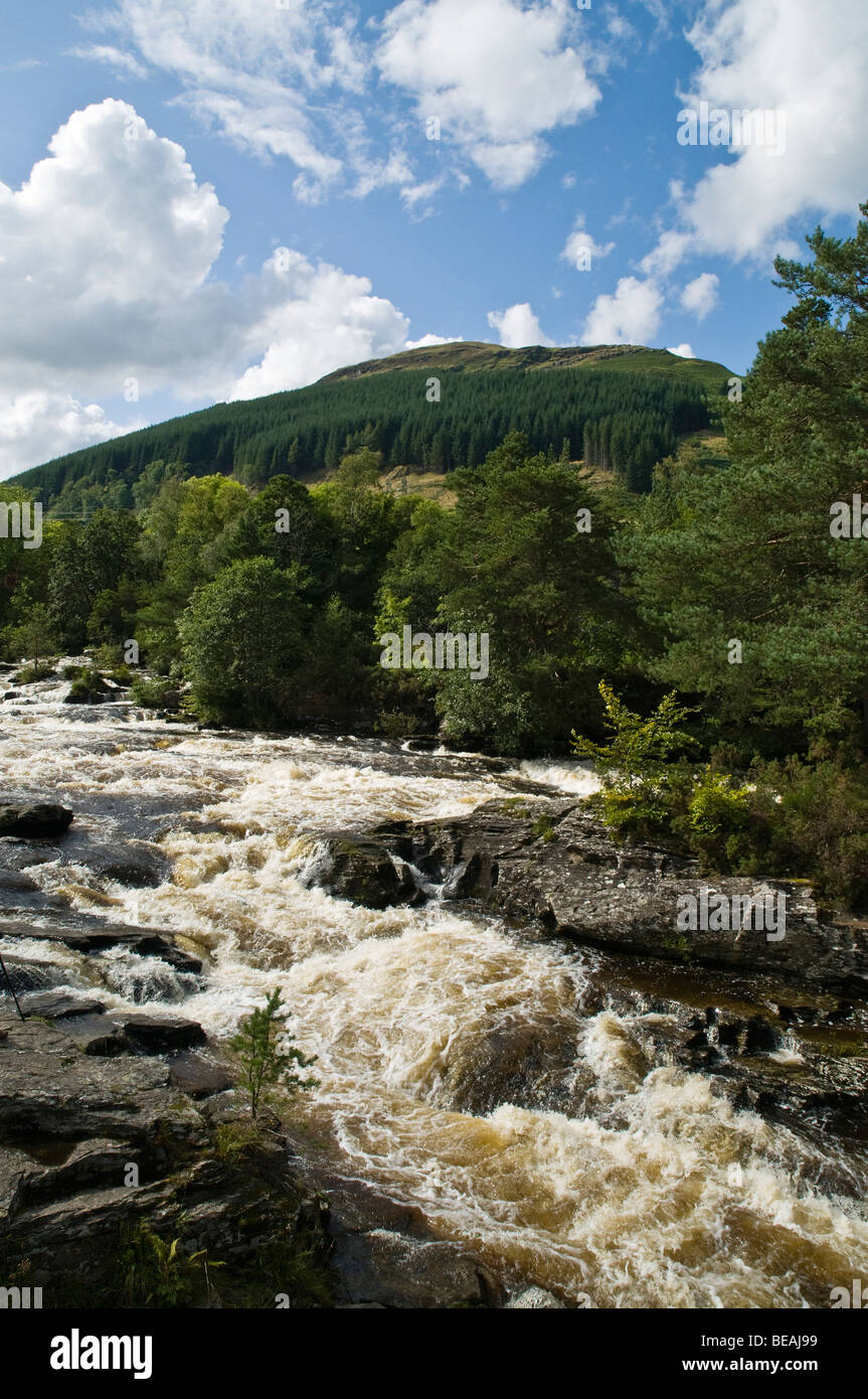 dh Falls of Dochart KILLIN STIRLINGSHIRE Waterfalls river rapids ...