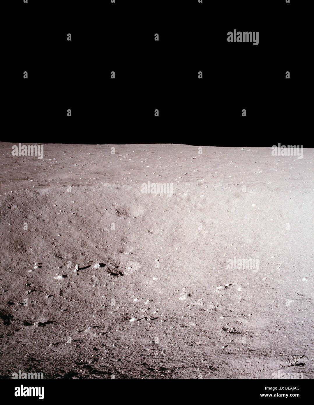 The lunar surface photographed during the Apollo 11 mission Optimised ...