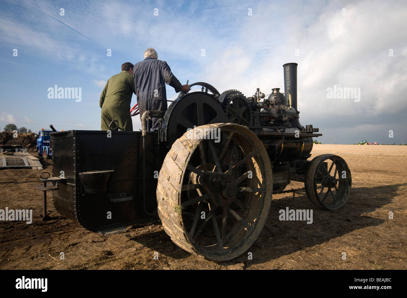 Steam Ploughing match england UK Stock Photo - Alamy