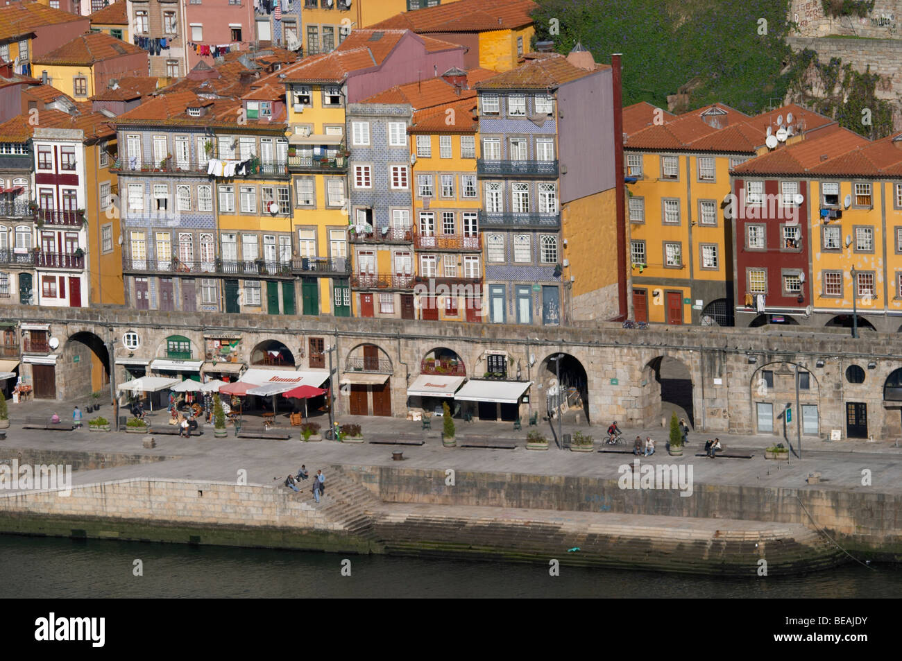 Portugal cais da ribeira hi-res stock photography and images - Alamy