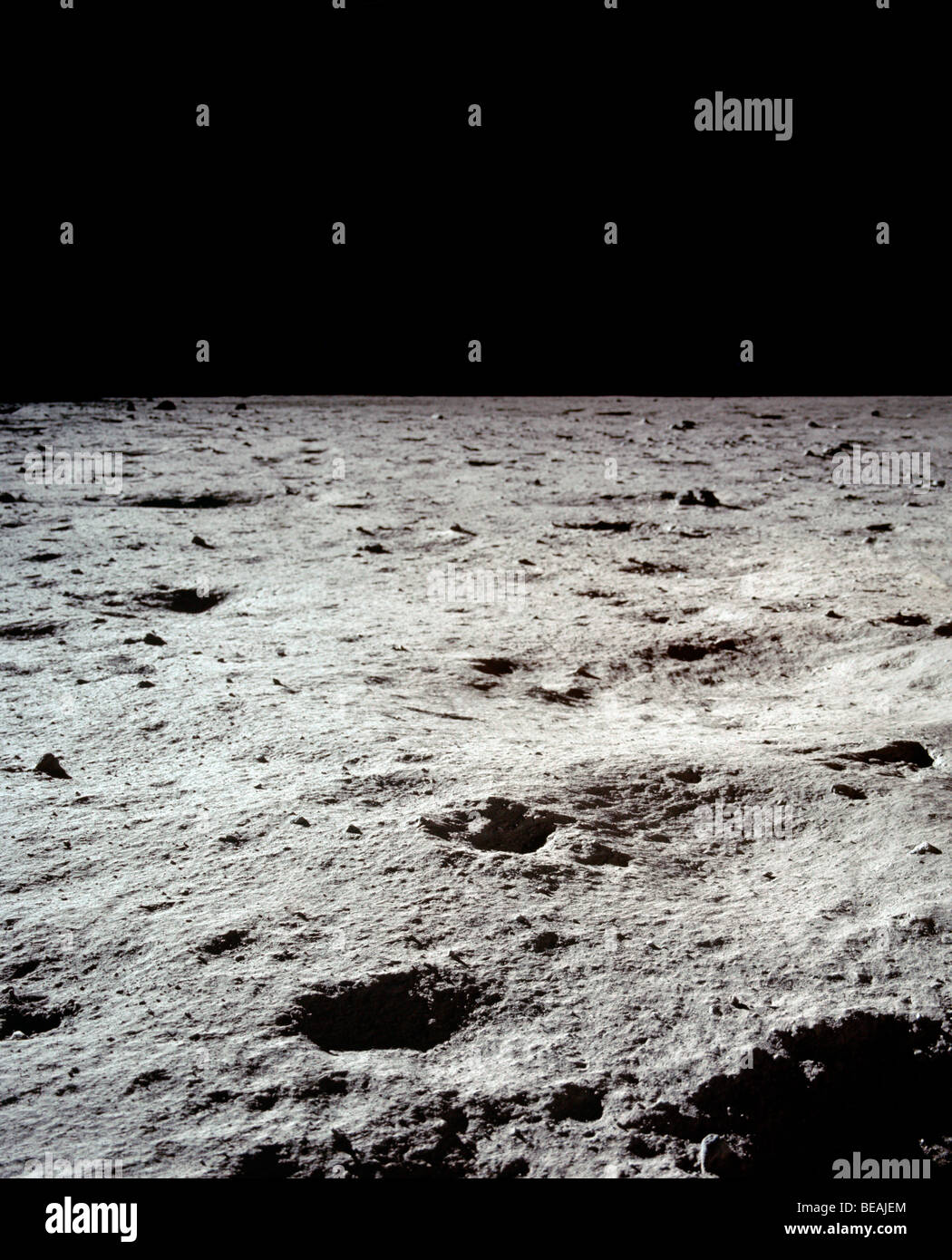 The lunar surface photographed during the Apollo 11 mission Optimised ...