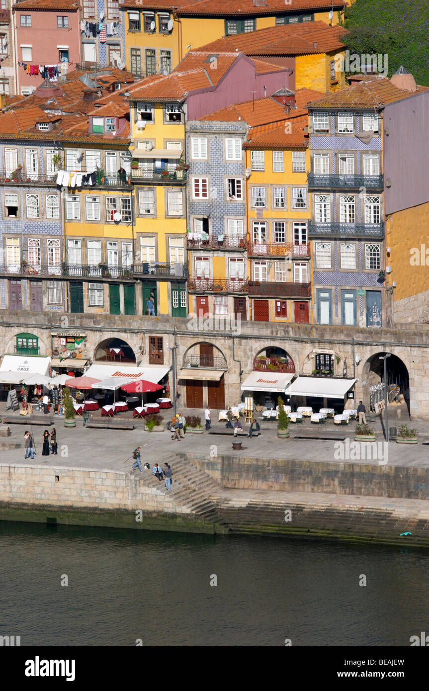 cais da ribeira porto portugal Stock Photo - Alamy