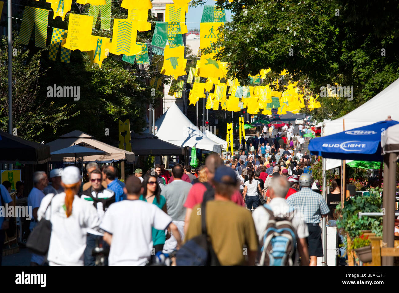 Le Village gai or the Village gay neighborhood in Montreal Canada Stock ...