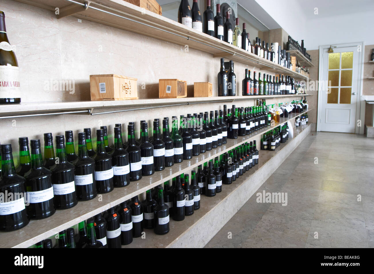 wine sample bottles in the laboratory tasting room ferreira port lodge ...