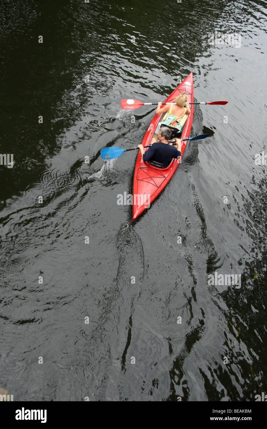 Kayaking in Spreewald Stock Photo - Alamy