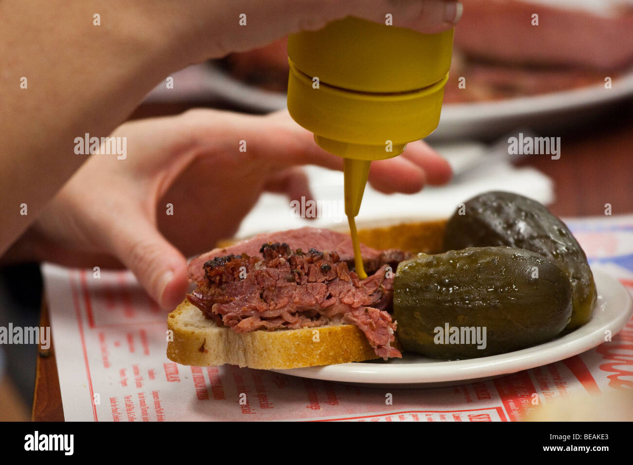Smoked meat sandwich montréal hi-res stock photography and images - Alamy