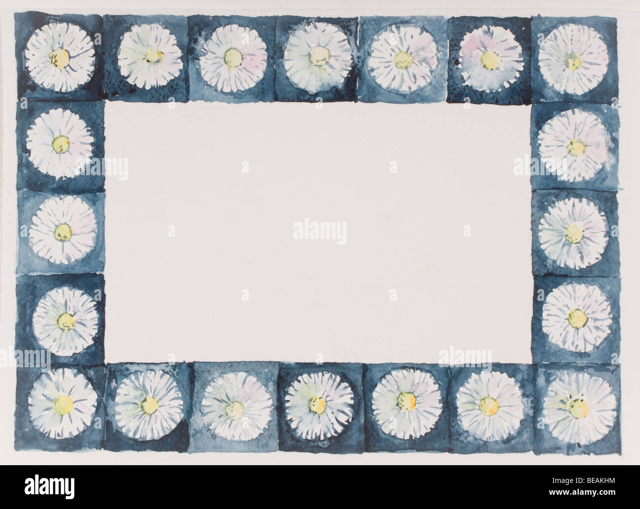 Watercolor flowers frame hi-res stock photography and images - Alamy