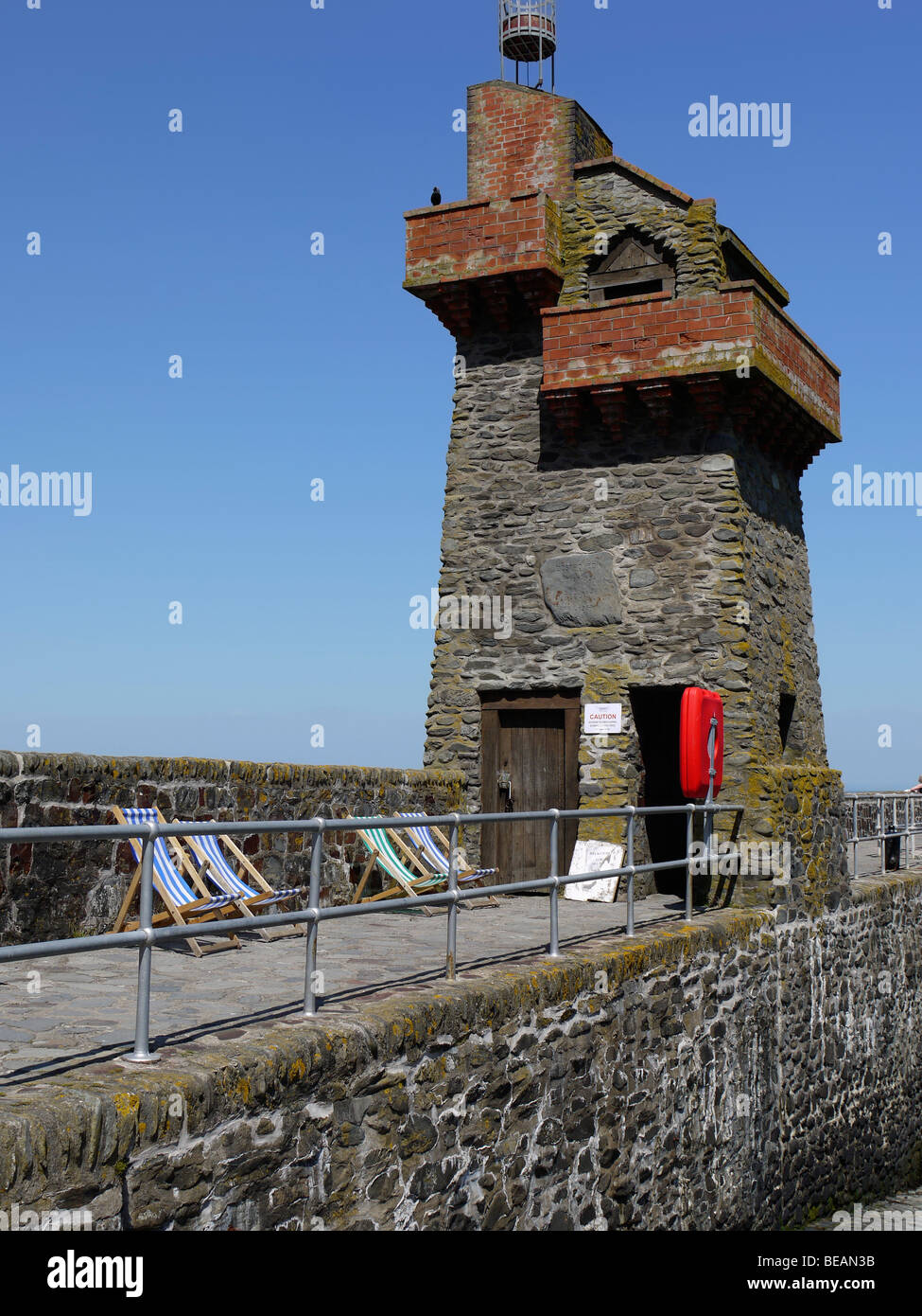 the old lighthouse at lynmouth devon Stock Photo - Alamy