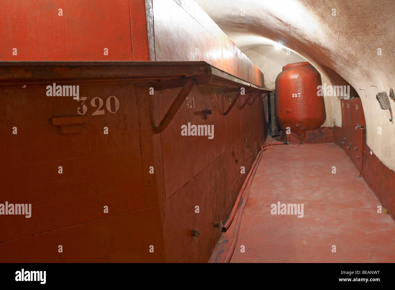 earthenware tank concrete vats bodegas frutos villar, cigales spain ...