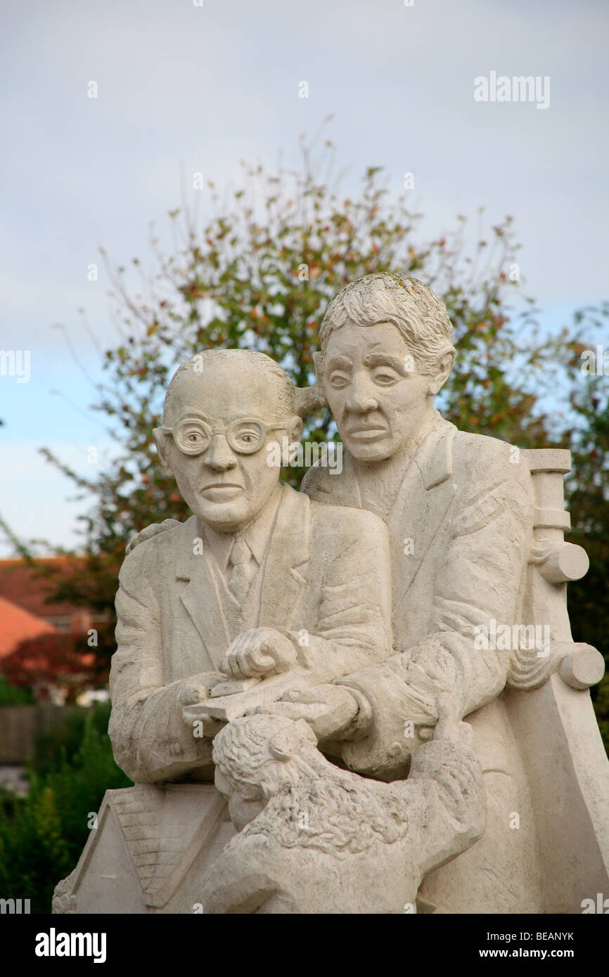 statue of major frank foley highbridge somerset uk Stock Photo - Alamy