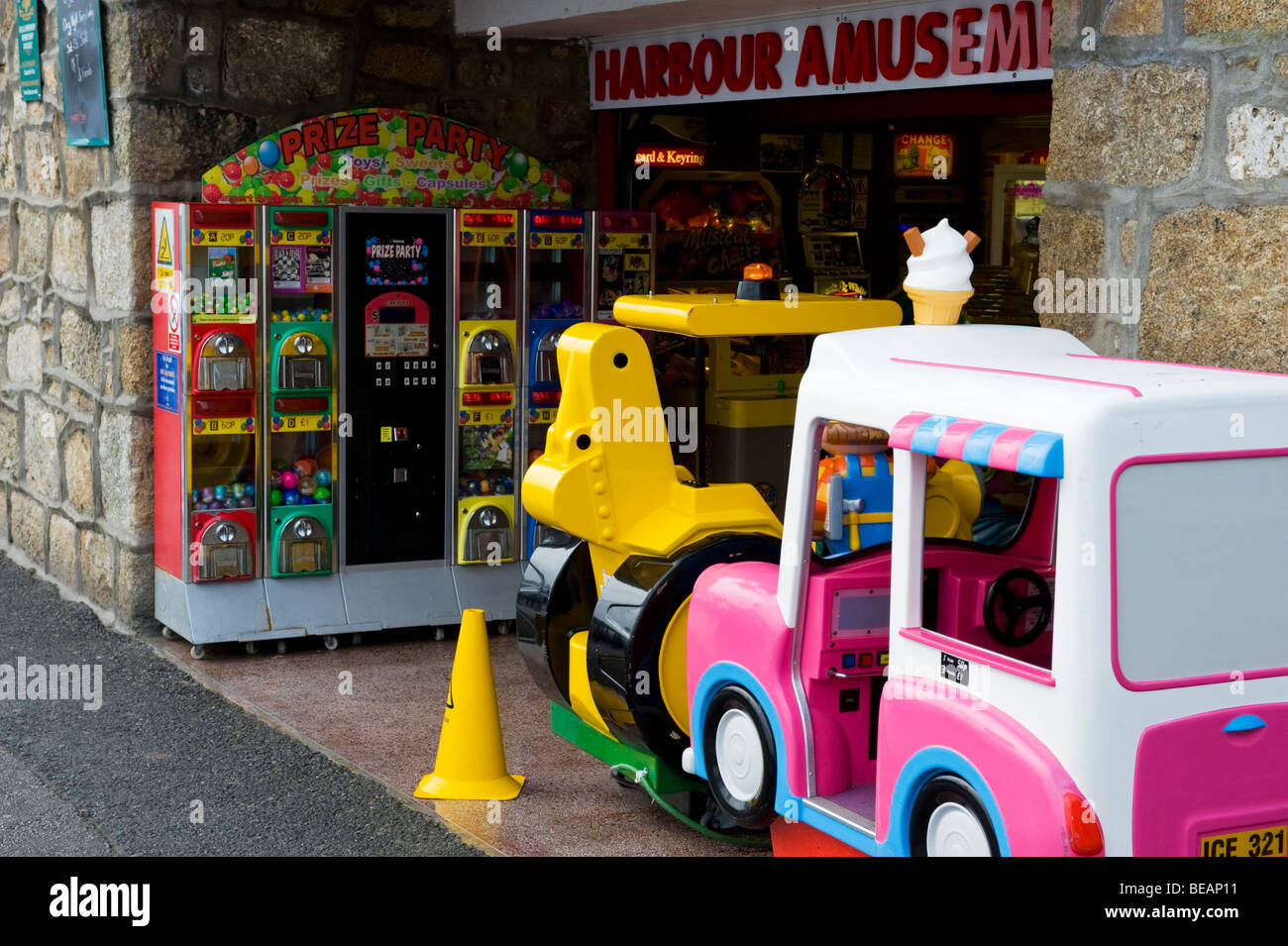 seaside amusement arcade in St Ives Cornwall UK Stock Photo - Alamy