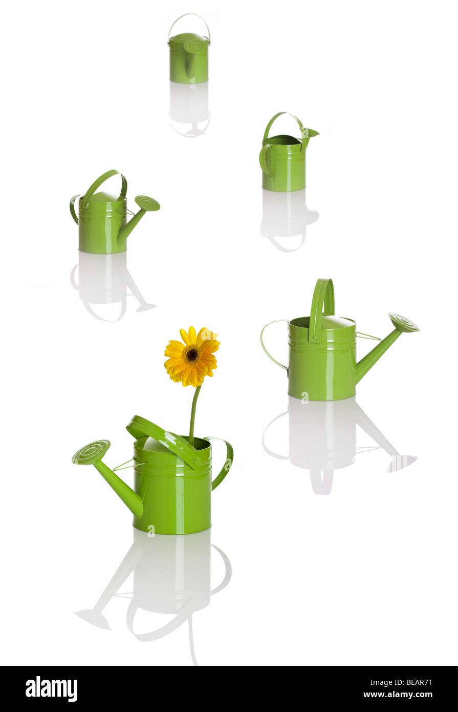 Multiple watering cans hi-res stock photography and images - Alamy