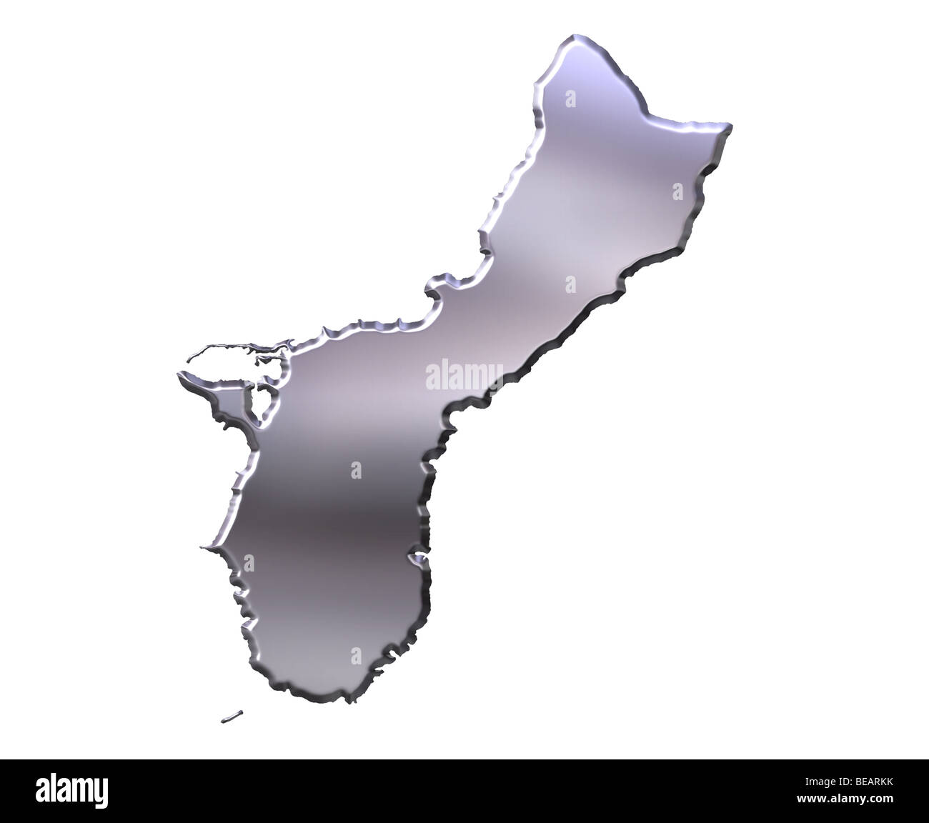 Guam map hi-res stock photography and images - Alamy