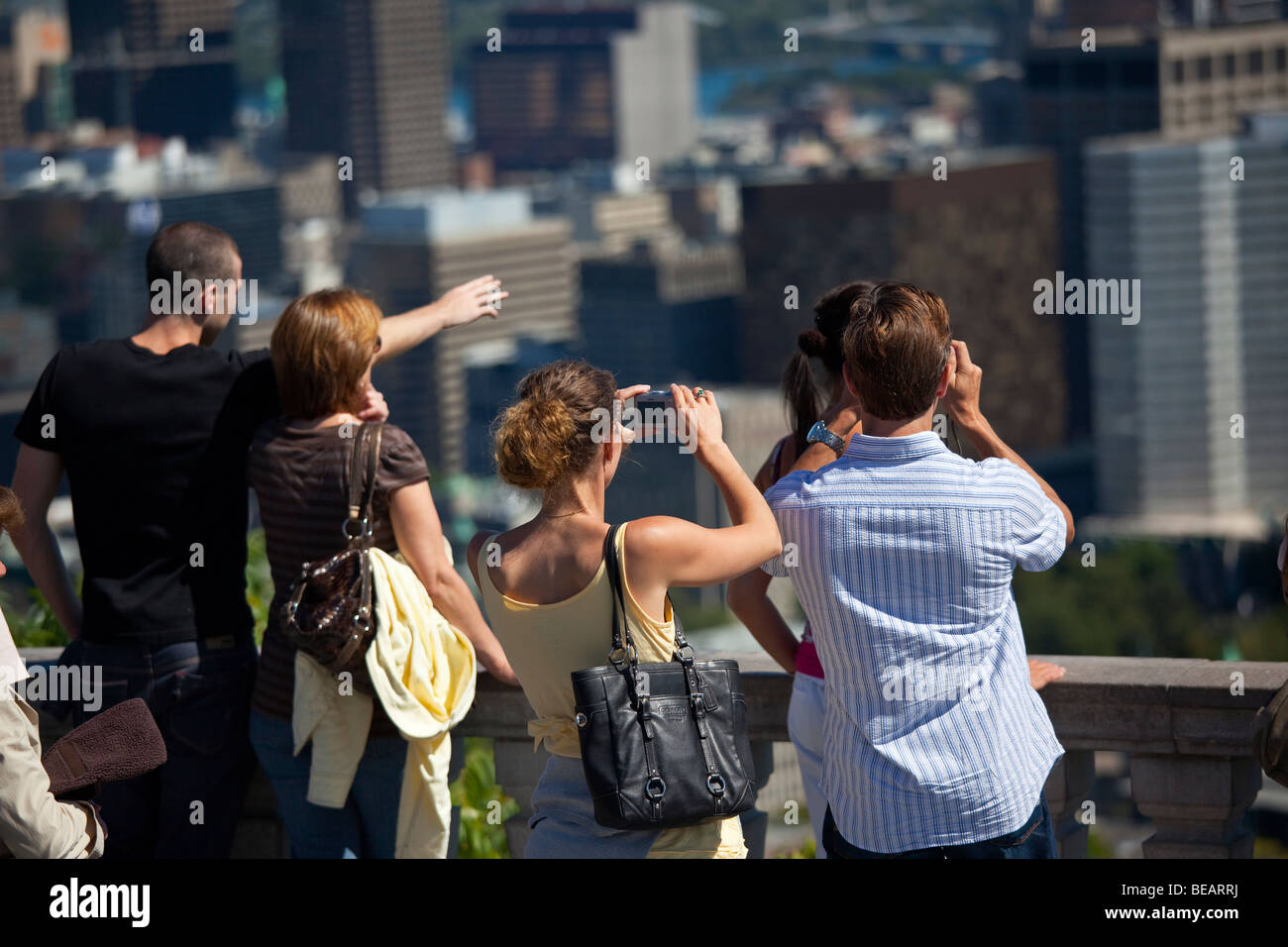 View from Mont Royal Montreal Canada Stock Photo - Alamy