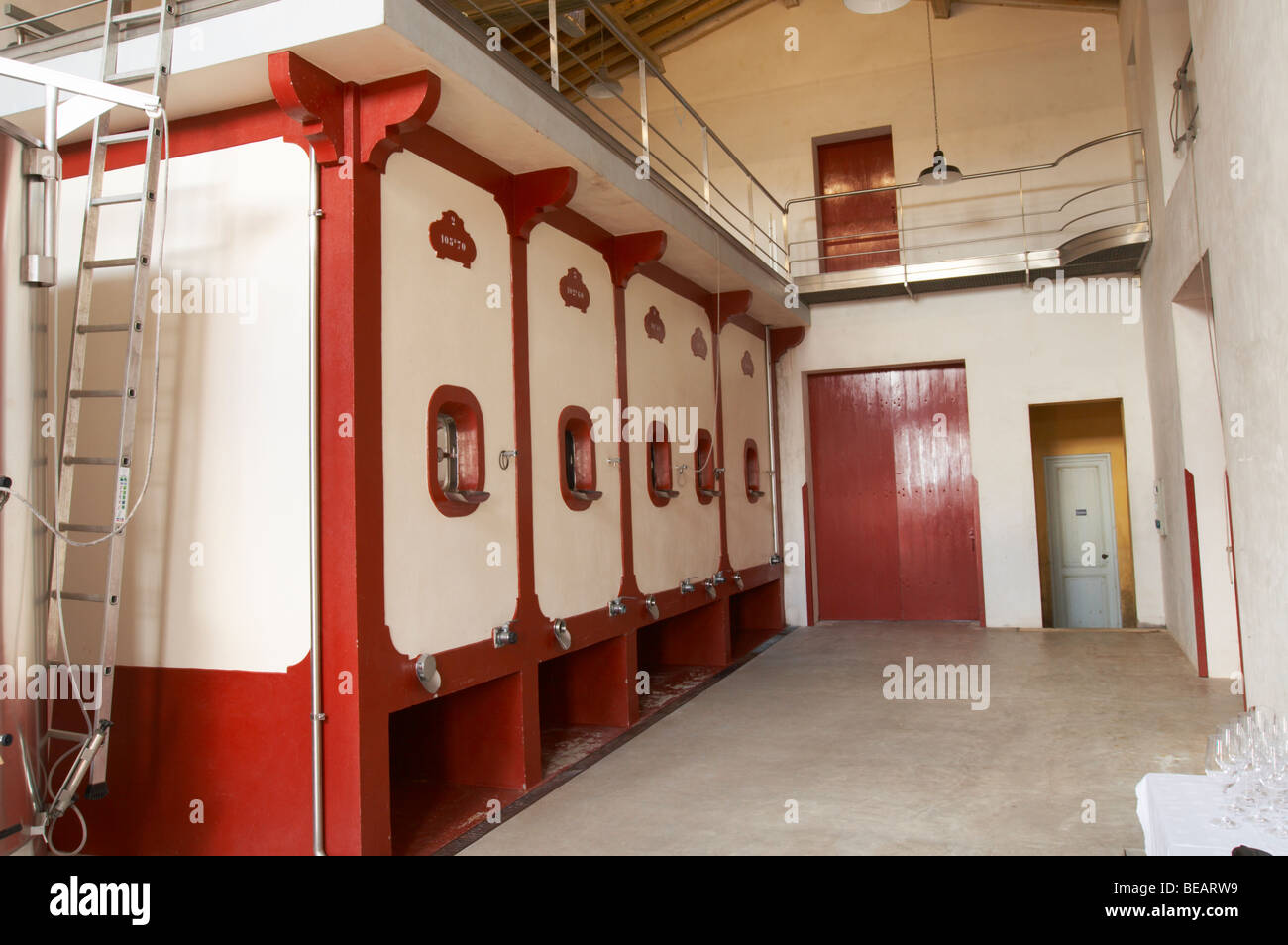 concrete vats ch moulin du cadet saint emilion bordeaux france Stock ...