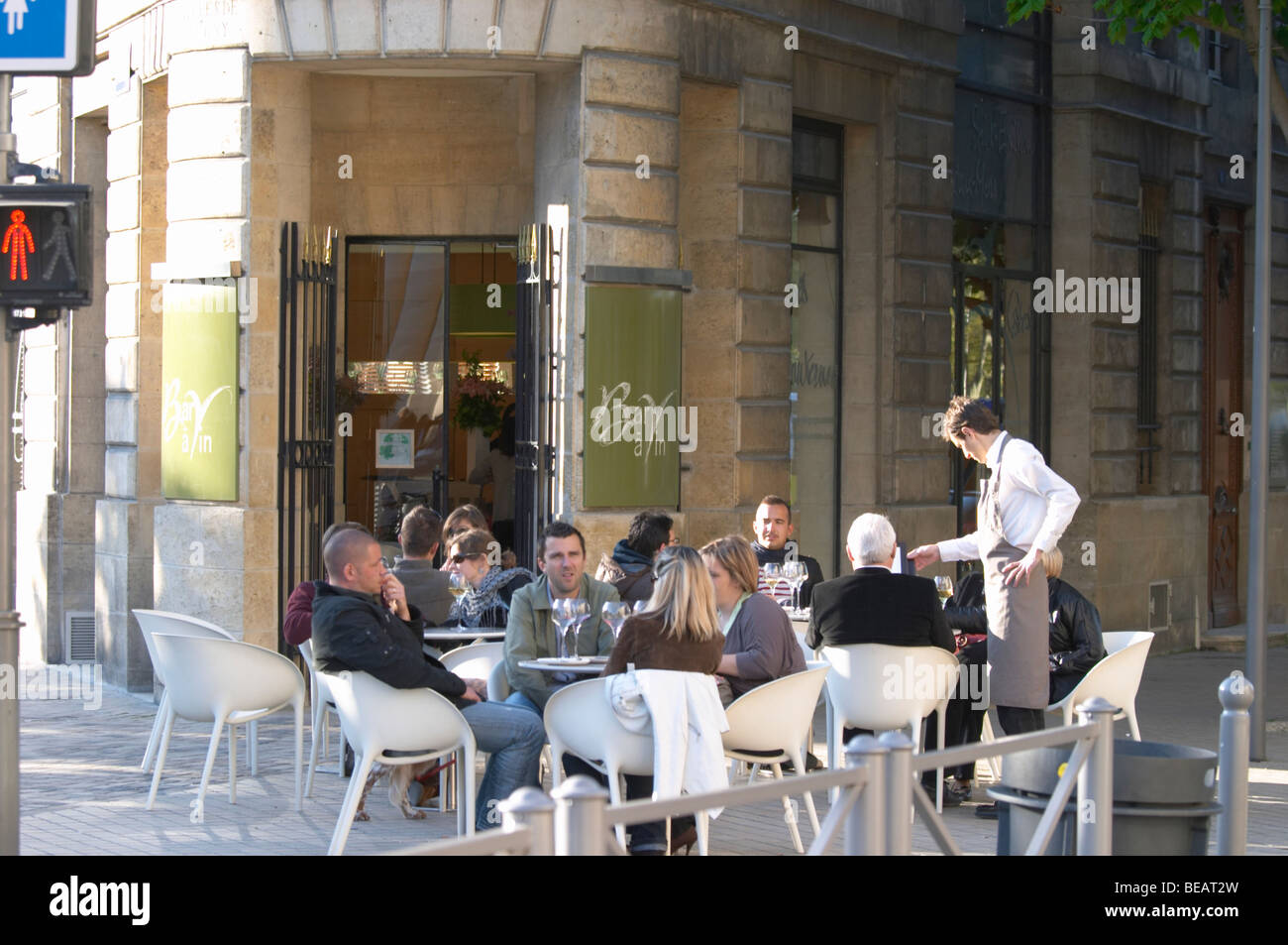 restaurant terrace bar people drinking wine civb le bar a vin allees ...