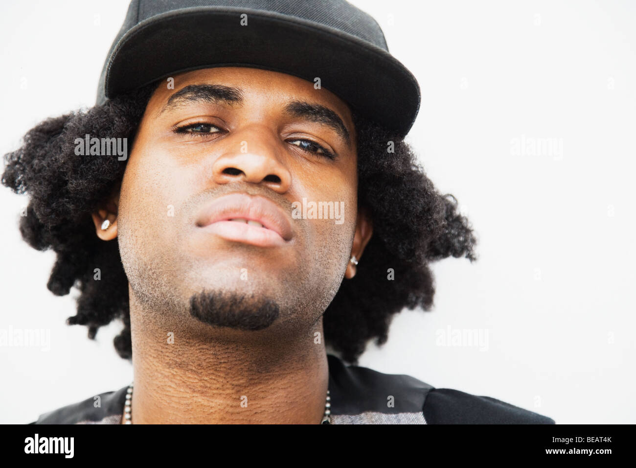 Serious African man Stock Photo - Alamy