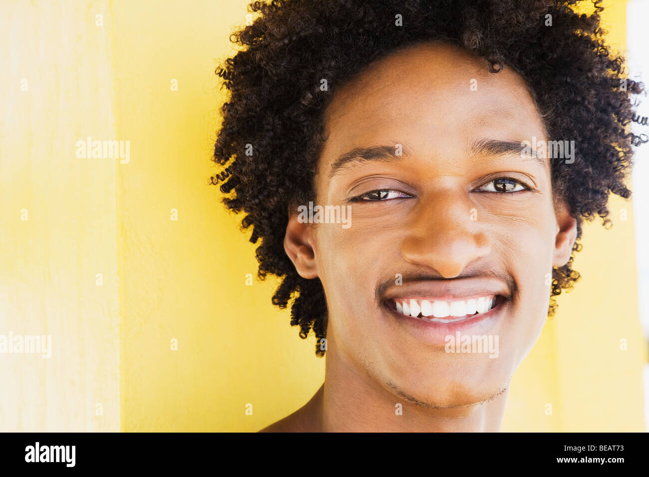 Close up of African man smiling Stock Photo - Alamy