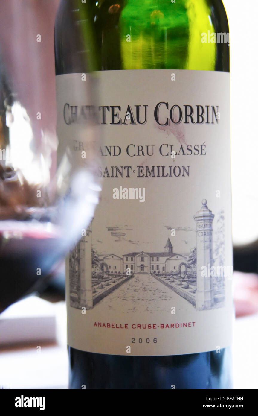 chateau corbin 2006 saint emilion bordeaux france Stock Photo - Alamy