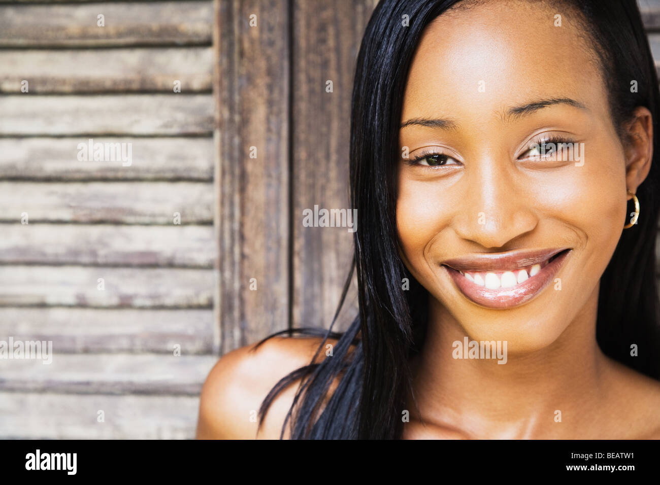 African woman smiling Stock Photo - Alamy