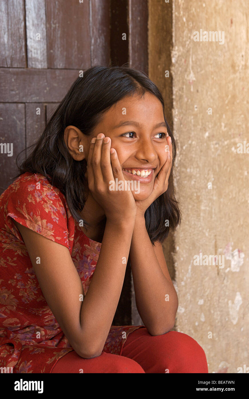 Nepali girl portrait hi-res stock photography and images - Alamy